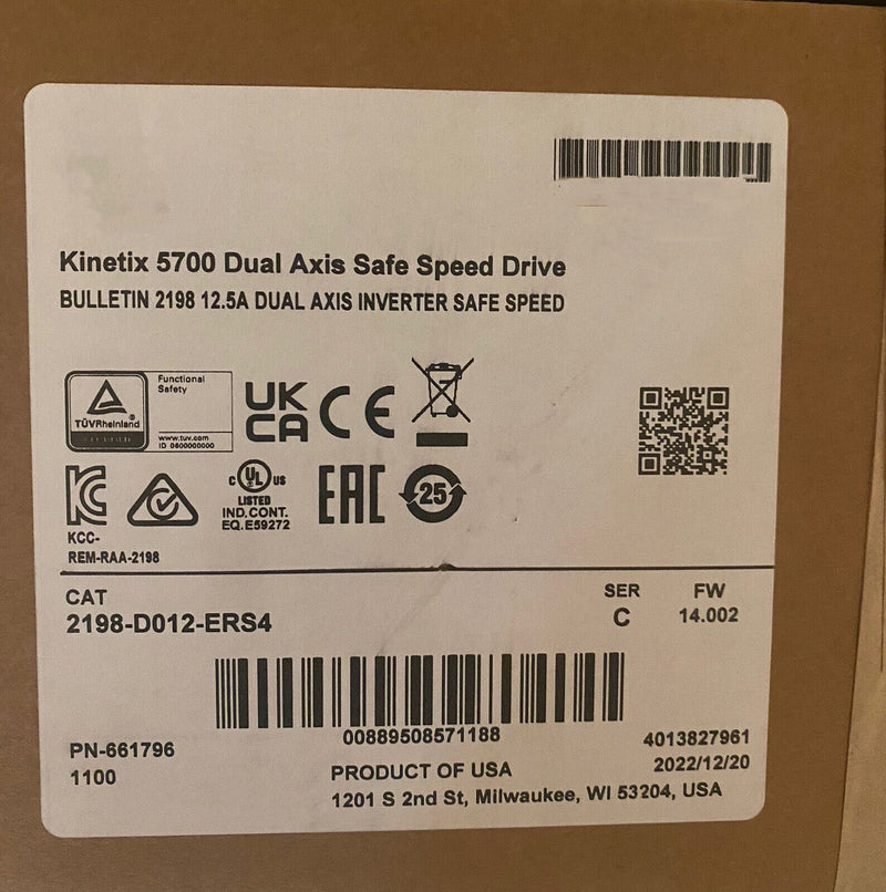 2198-D012-ERS4 Servo Drive New Allen Bradley